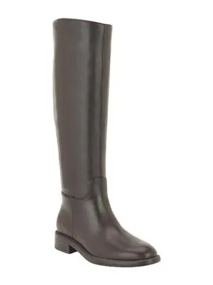 Nine West Minesa Wide Calf Faux Leather Knee High Boot - Dbr01