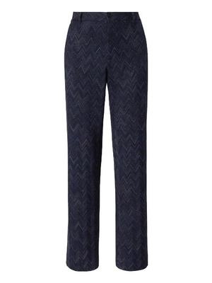 MISSONI Striped Wool And Viscose Knit Trousers