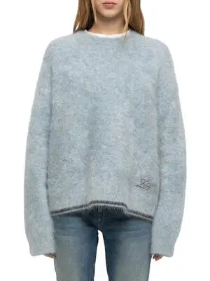 Zadig&Voltaire Markuz Logo Embroidery Sweater - Frozen