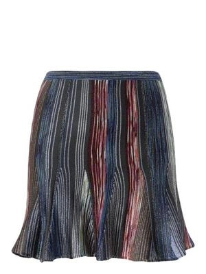 Missoni Flared Space-dye Viscose Lamé Mini Skirt - Multicoloured