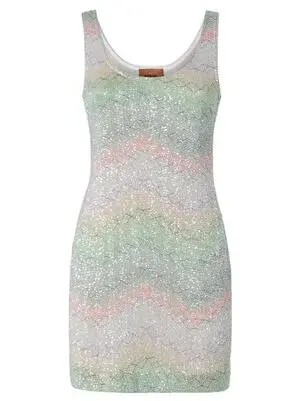 Missoni Dégradé Knit Mini Dress With Sequins - Multicoloured