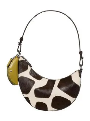 Kate Spade New York Duo Giraffe Printed Genuine Calf Hair Shoulder Bag - Multi