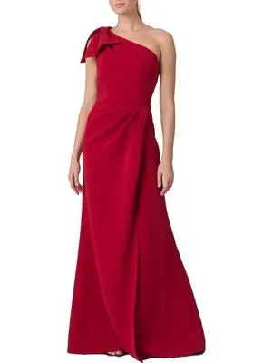 Shoshanna Stretch Crepe Midnight Killian Dress - Ruby