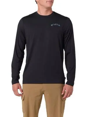 O'Neill Retro Fish Upf 50+ Long Sleeve Rashguard - Black