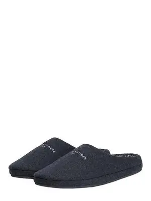 Tommy Hilfiger Men's Tommy Logo Felt Slipper - Navy Blue