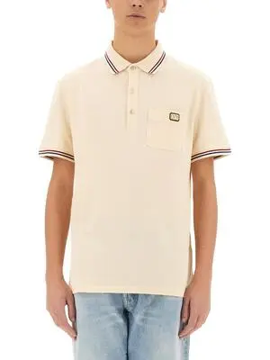 VALENTINO Valentino Regular-Fit Cotton Polo Shirt With Vlogo Patch