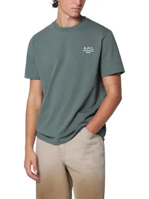 A.p.c. A. P.c. Rue Madame Cotton T-Shirt Green