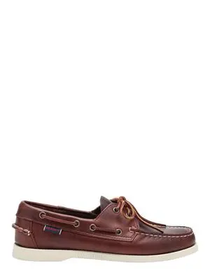 SEBAGO Portland Waxed Docksides Mini Moccasin Loafer - Brown