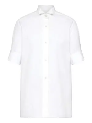 MAISON MARGIELA Maison Margiela Short-Sleeve Cotton Poplin Shirt