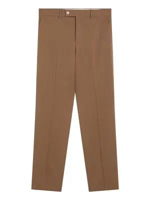 Fendi Fendi Tailored Wool Trousers Brown