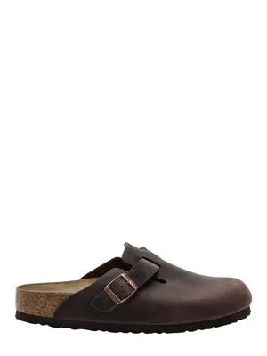 BIRKENSTOCK Birkenstock Habana Oiled Leather Mini Boston Clogs Brown