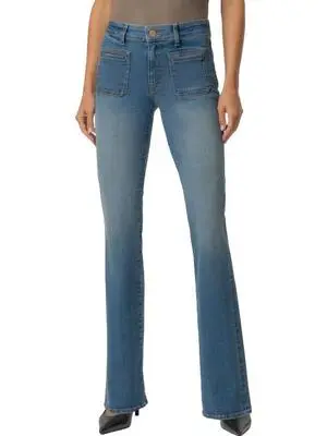 Kut From The Kloth Natalie Patch Pocket Mid Rise Bootcut Jeans - Interactive