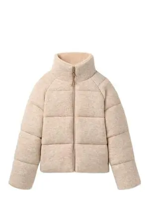 UGG Vareta Knit Puffer Jacket, Size M Bluff Multi