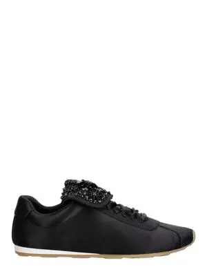 JEFFREY CAMPBELL Shelter Embellished Satin Sneakers