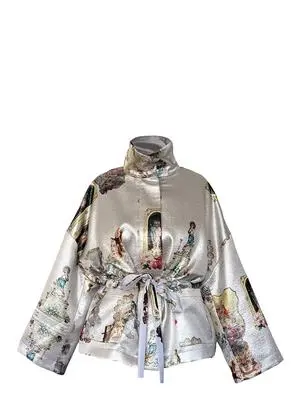 MAXJENNY Square Boxy Jacket - Sicily Silver