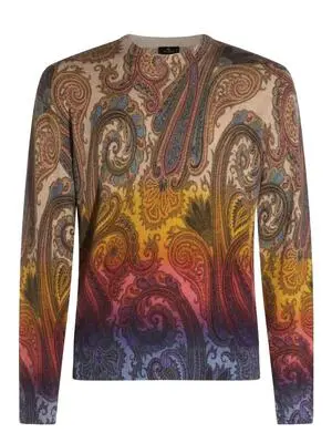 Etro Etro Men Paisley Print Sweater Multicolor