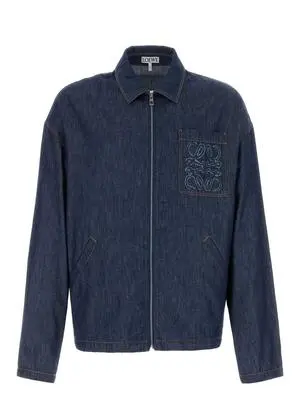 Loewe Loewe Men Blue Denim Jacket Blue