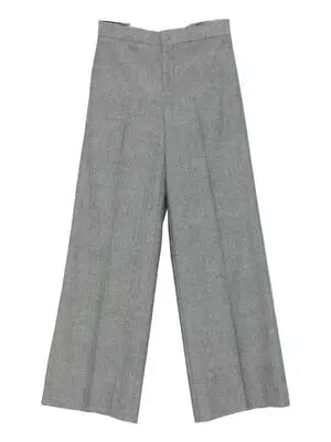TWINSET Chevron-pattern Wide-leg Trousers