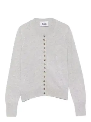 Alpha Studio Button-up Cardigan - Grey