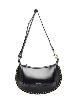 Isabel Marant Étoile Marant Women Oskan Moon Shoulder Bag With Studs Black