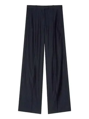 GIVENCHY Givenchy Women Pleated Pinstripe Trousers