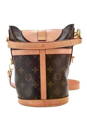 LOUIS VUITTON Duffle Handbag Monogram Canvas Bucket Bag - Ebony