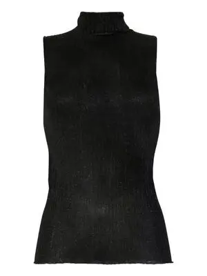 AROVESCIO Ribbed-knit Sleeveless Top
