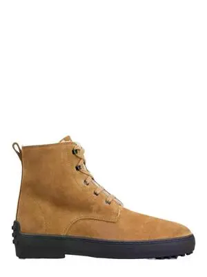 TOD'S Gomma Shearling-lined Ankle Boots