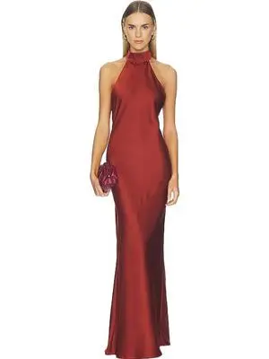 NBD Nbd Aarohi Gown In Rust.
