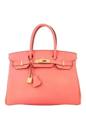 Hermès Birkin 30 Handbag Pink Epsom With Gold Hardware Crevette