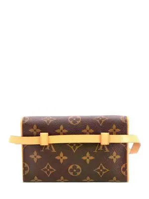 LOUIS VUITTON Florentine Waist Bag Monogram Canvas Belt Bag - Brown