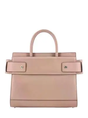 Givenchy Horizon Satchel Leather Small Tote Bag Neutrals