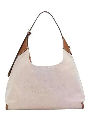 Marc Jacobs The Leather-trim Canvas Belted Sack Bag Neutrals