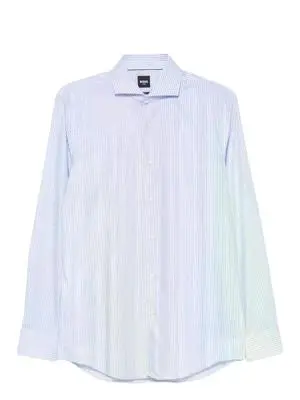 BOSS Vertical-stripe Long-sleeve Shirt - White