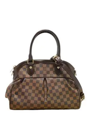 LOUIS VUITTON 2010 Pm Trevi Damier Ebene Canvas Tote Bag - Brown
