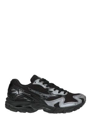 Mizuno Sneakers Size Synthetic Material, Textile Fibers - Black