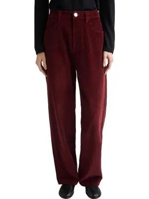 RÓHE Bruun Baggy Corduroy Wide Leg Pants Wine