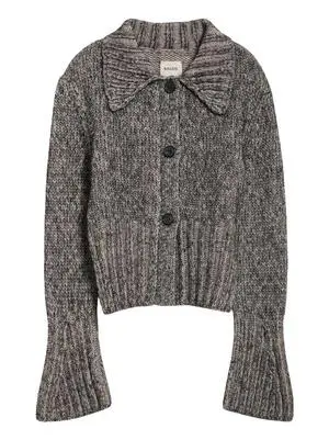 Khaite Takeo Cardigan - Sepia/black Multi