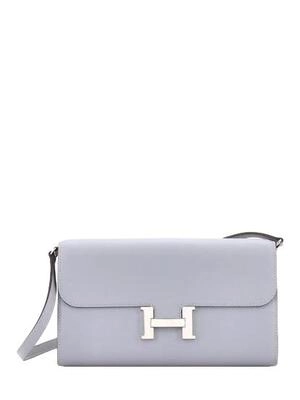 Hermès Constance To Go Wallet Evercolor - Blue