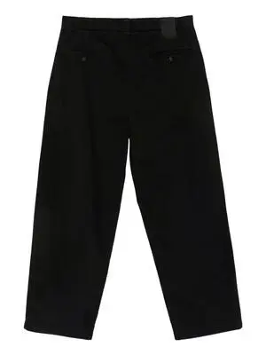 Paul & Shark Straight-leg Cotton Trousers - Black
