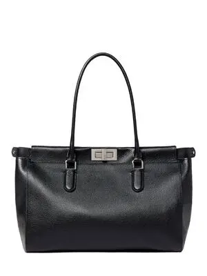 Fendi Peekaboo Tote Shoulder Bag Black
