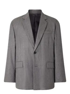 SSSTEIN Ssstein - Oversized Wool-Blend Flannel Blazer - Men - Gray - S