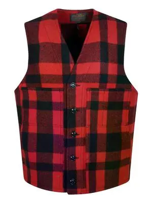 Filson Mackinaw Wool Vest Red