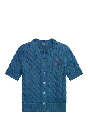 POLO RALPH LAUREN Cable-knit Short-sleeve Cardigan