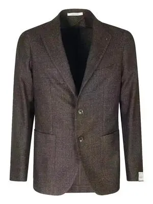 TAGLIATORE Bouclé-texture Single-breasted Jacket