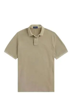 Polo Ralph Lauren Classic Fit Mineral-dyed Mesh Polo Shirt Neutrals