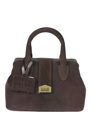 SCHELL Logo-plaque Suede Tote Bag
