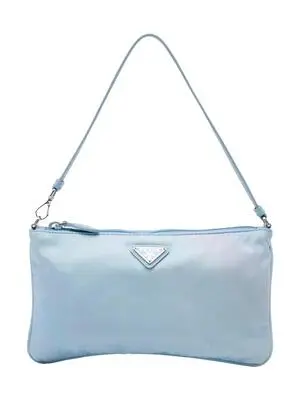 Prada 2000-2013 Tessuto Pochette Shoulder Bag - Blue