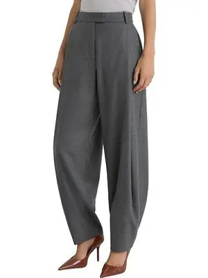 REISS Petites Aries Tab Waist Barrel Pants
