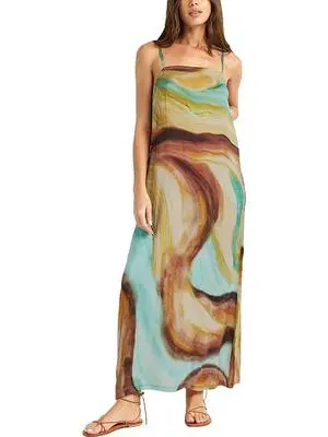 VITAMIN A Rhea Maxi Dress - Elemental Current